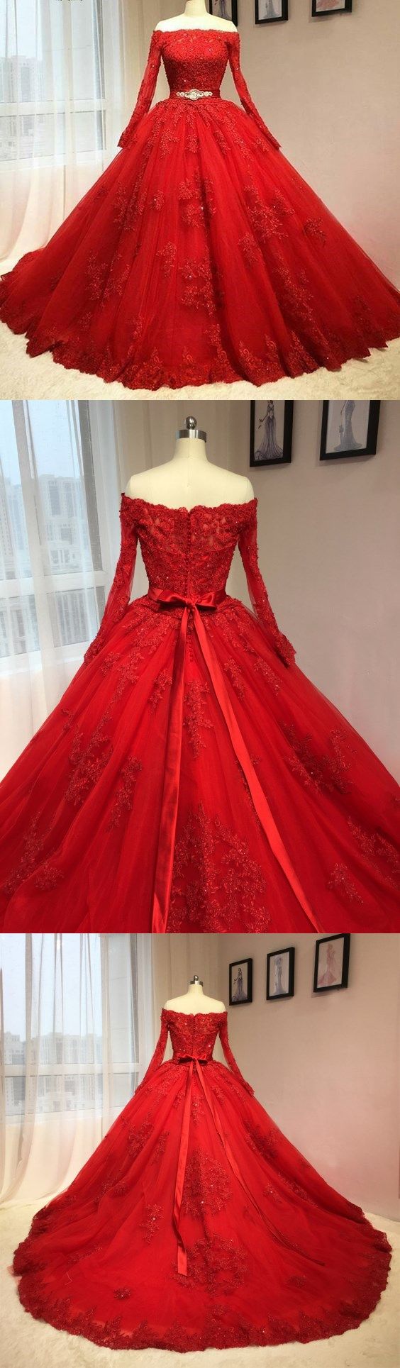 Ball Gown Lace Wedding Dress Off Shoulder Neckline Lace Bridal Dress