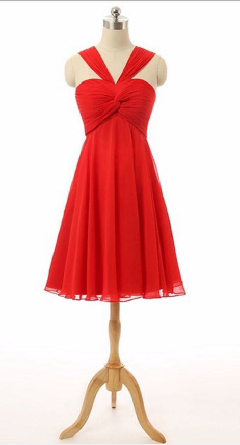 Red Party Dress,short Red Prom Dress,straps Red Homecoming Dress on Luulla